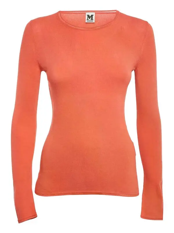 Missoni Crew Neck Long-sleeve Top - Orange