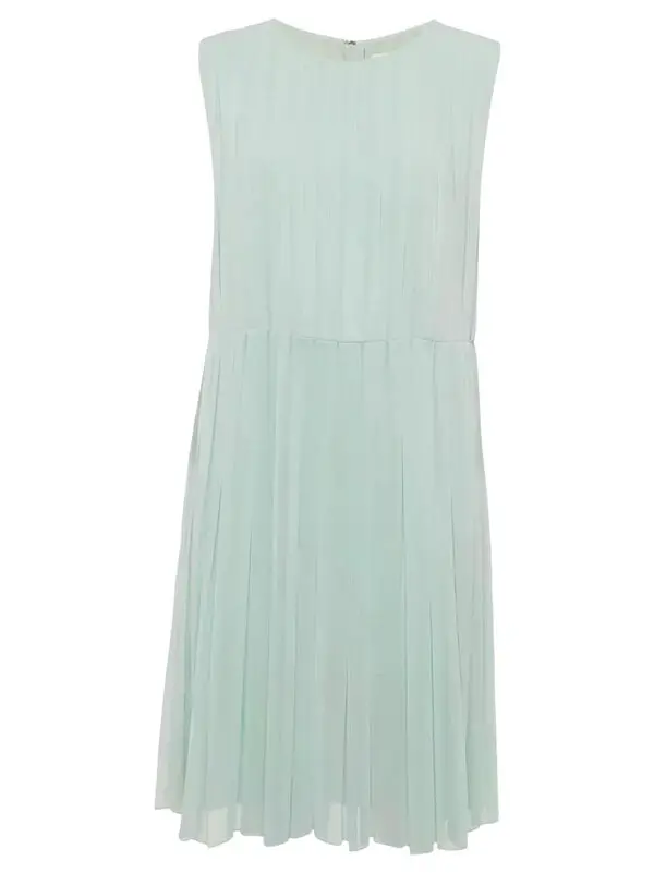 See By Chloé Pleated Sleeveless Dress - Green