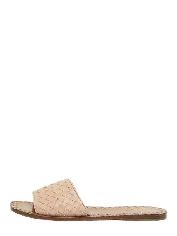 Bottega Veneta Intrecciato Leather Slides - Neutrals