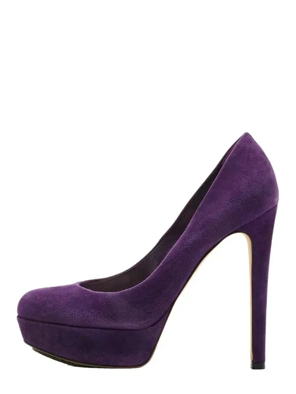 Dior Round-toe Platform Pumps - Purple