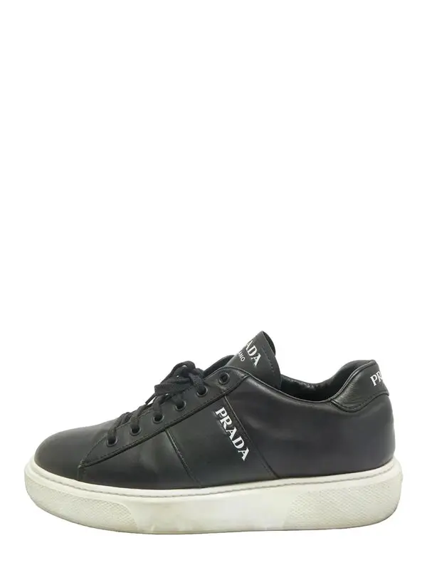 Prada Calf Leather Sneakers - Black