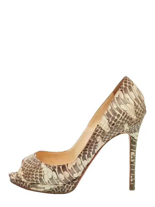 CHRISTIAN LOUBOUTIN Lady Peep Pumps - Neutrals