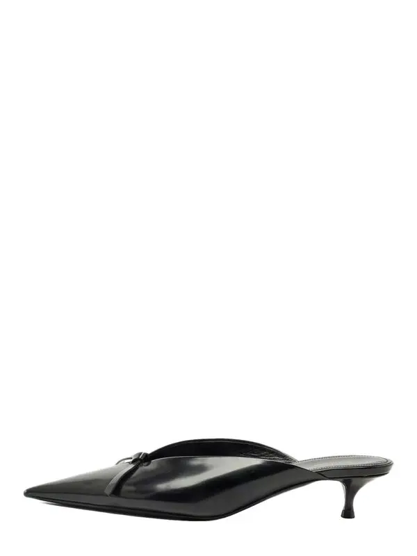 Balenciaga Knife Leather Mules - Black