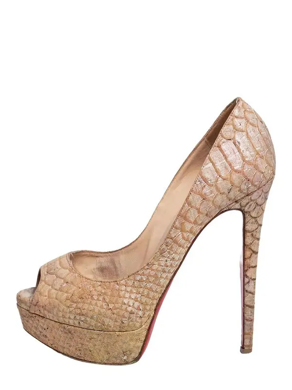 CHRISTIAN LOUBOUTIN Lady Peep Pumps - Neutrals