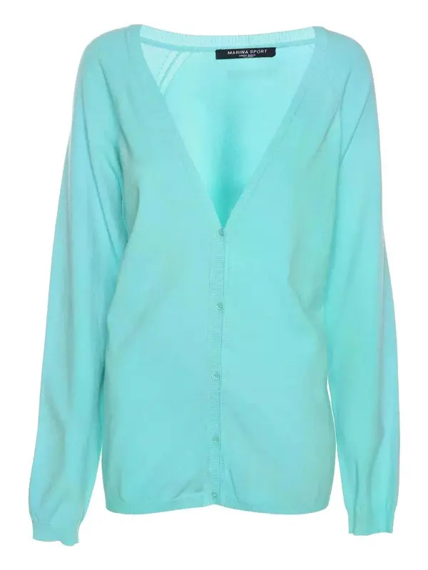 Marina Rinaldi Long-sleeves Cardigan - Blue
