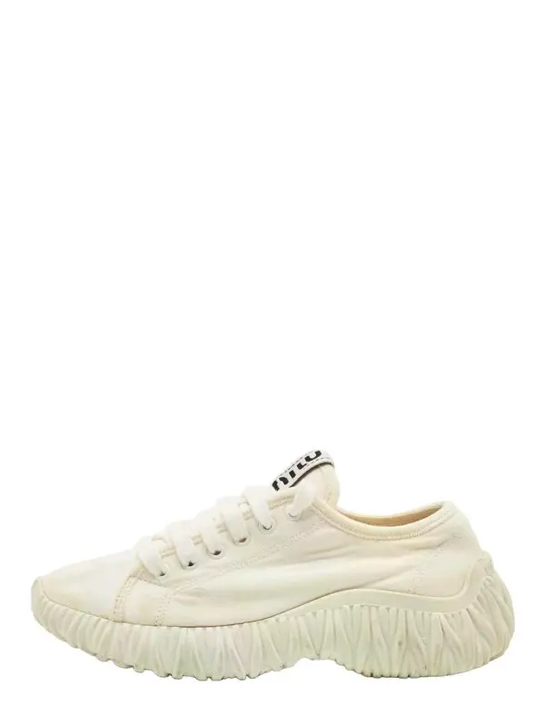 Miu Miu Canvas Low-top Sneakers - White