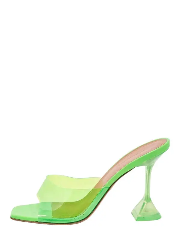Amina Muaddi 95mm Lupita Heeled Sandals - Green