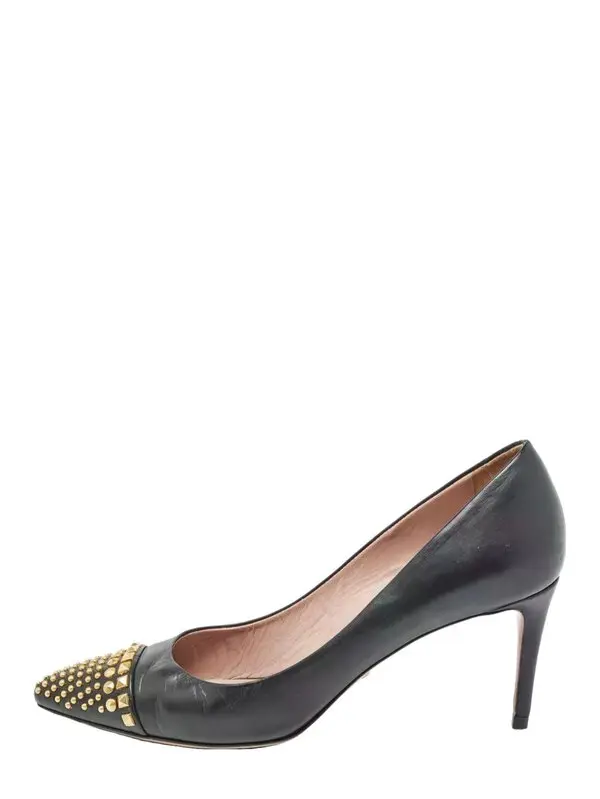 Gucci 80mm Stud-detailing Heeled Pumps - Black
