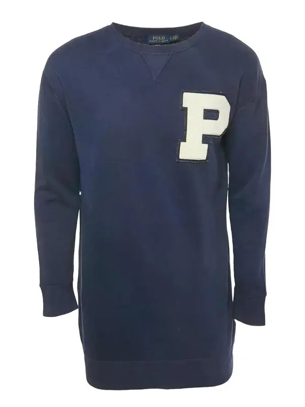 Polo Ralph Lauren Patch Ribbed Sweatshirt - Blue