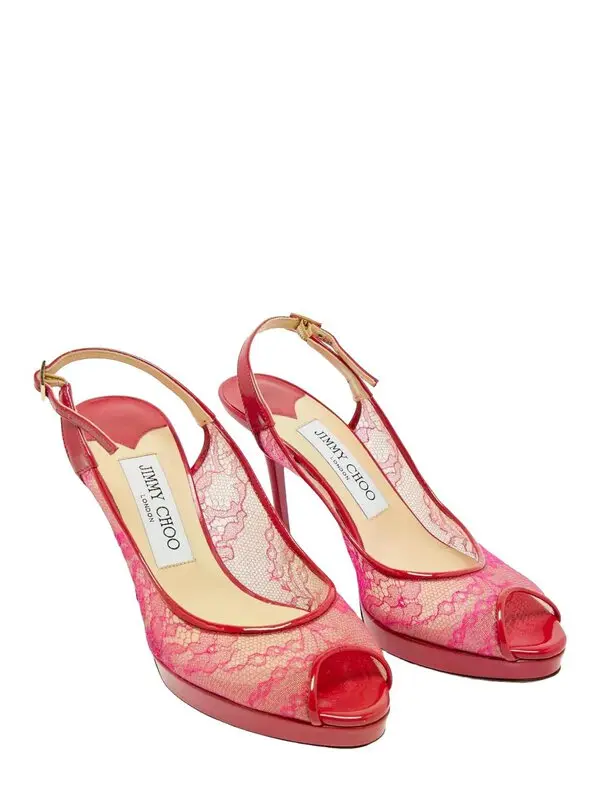JIMMY CHOO Nova Slingback Sandals - Pink
