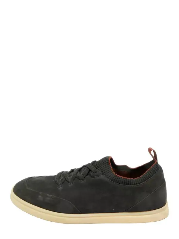 Loro Piana Soho Walk Leather Sneakers - Green