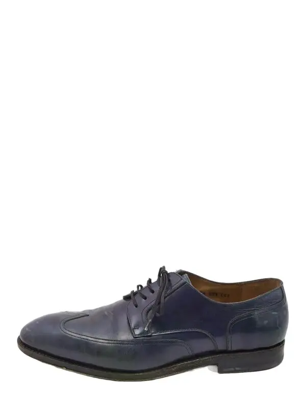 FERRAGAMO Leather Lace-up Shoes - Blue