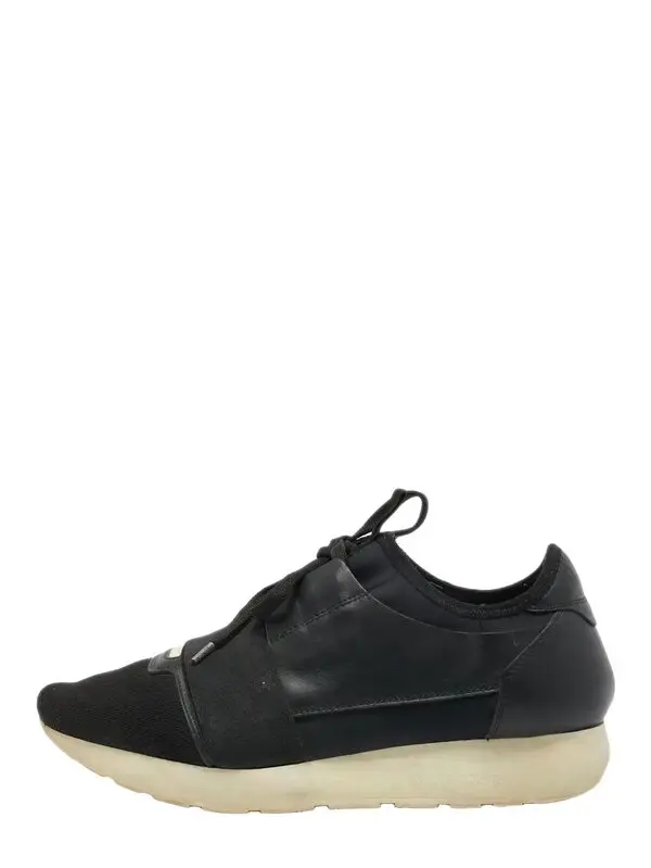Balenciaga Leather Sneakers - Black