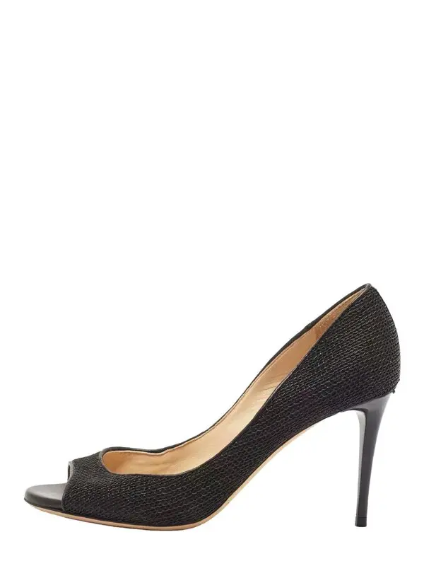 JIMMY CHOO 80mm Mesh Pumps - Black