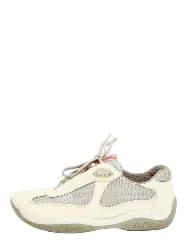 Prada Mesh-panel Low-top Sneakers - Neutrals