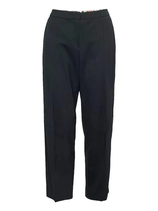Emporio Armani Wool Mohair Trousers - Black