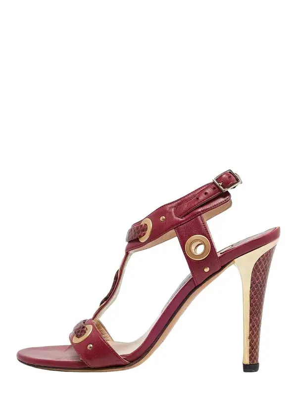 JIMMY CHOO 100mm T-bar Sandals - Red