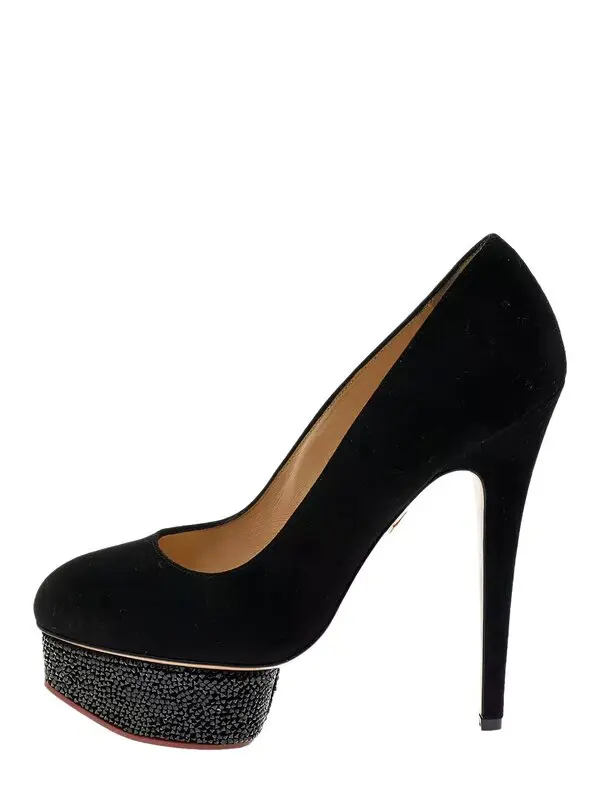 CHARLOTTE OLYMPIA 145mm Leather Heeled Pumps - Black