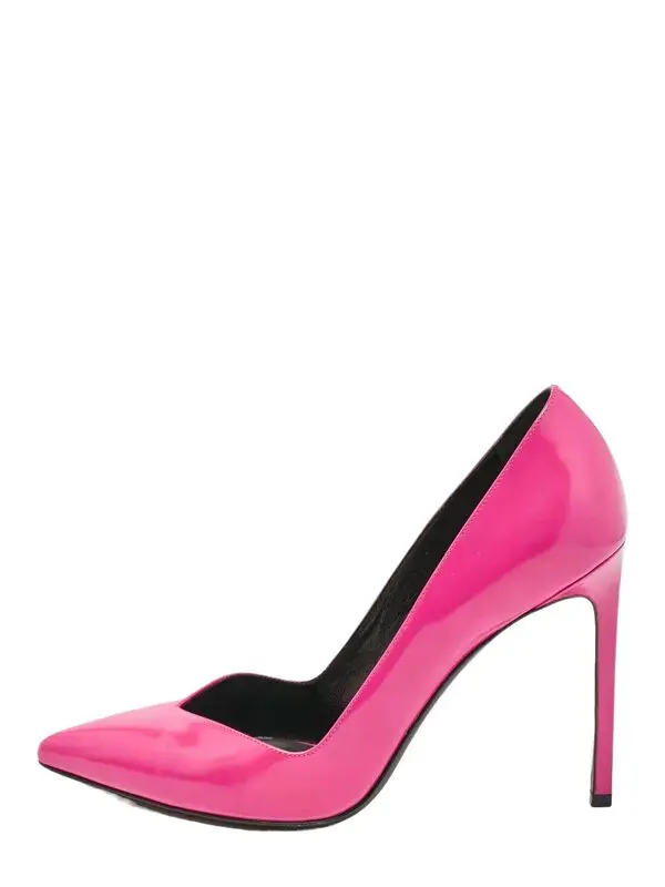 Saint Laurent 110mm Leather Heeled Pumps - Pink