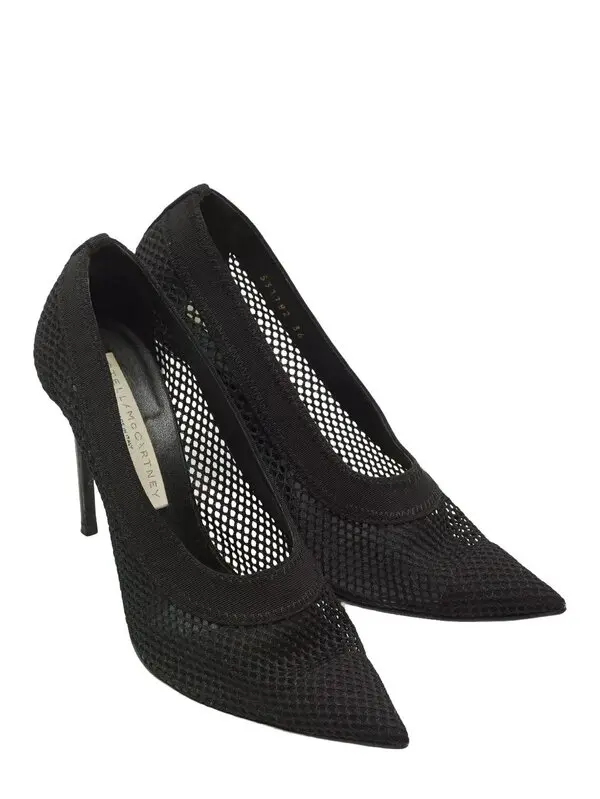 Stella McCartney 100mm Mesh Pointed-toe Pumps - Black