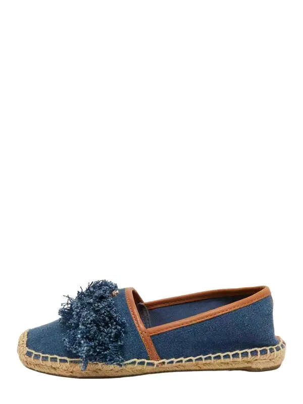 Tory Burch Denim Tassel Espadrilles - Blue