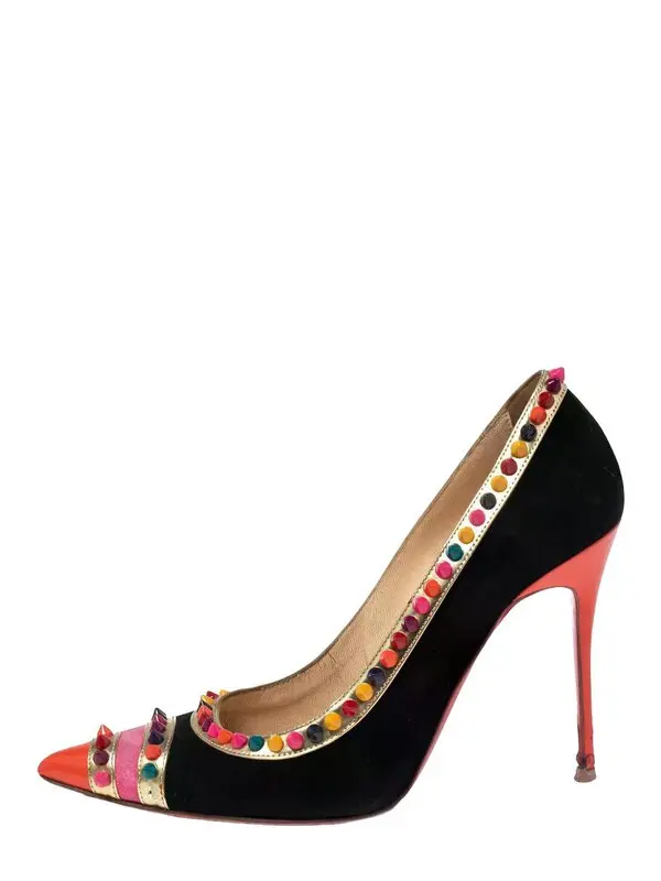 CHRISTIAN LOUBOUTIN 105mm Spike-studded Pumps - Black