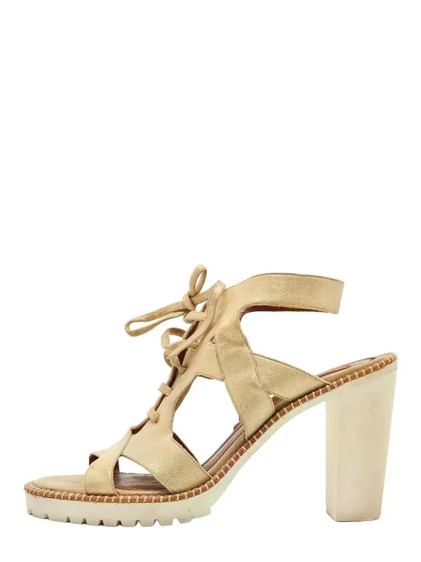 Missoni Lace-up Platform Sandals - Neutrals