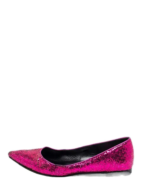Saint Laurent 670864 Glitter Ballerinas - Pink