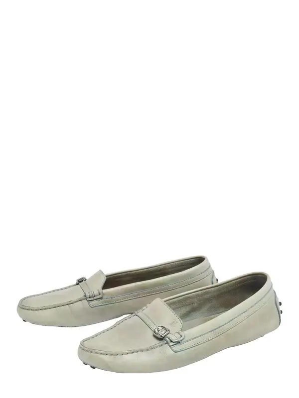TOD'S Leather Loafers - Green