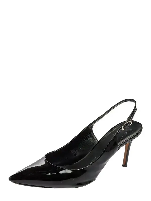 GIUSEPPE ZANOTTI 80mm Pointed-toe Slingback Pumps - Black