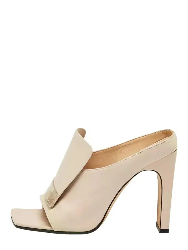 SERGIO ROSSI 105mm Leather Sandals - Neutrals