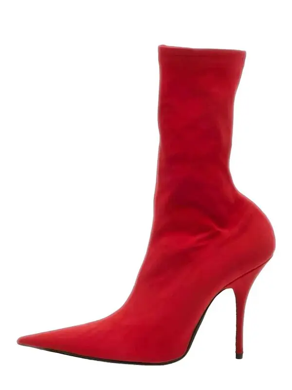 Balenciaga 120mm Pointed-toe Ankle Boots - Red