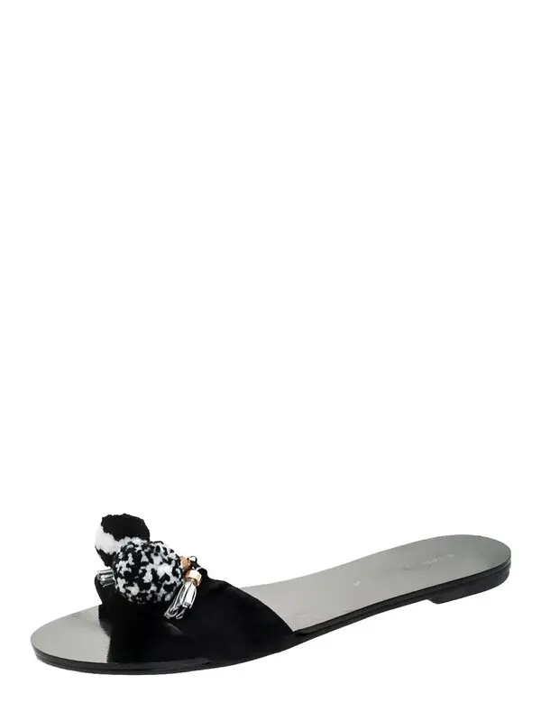 SOPHIA WEBSTER Jada Flat Sandals - Black