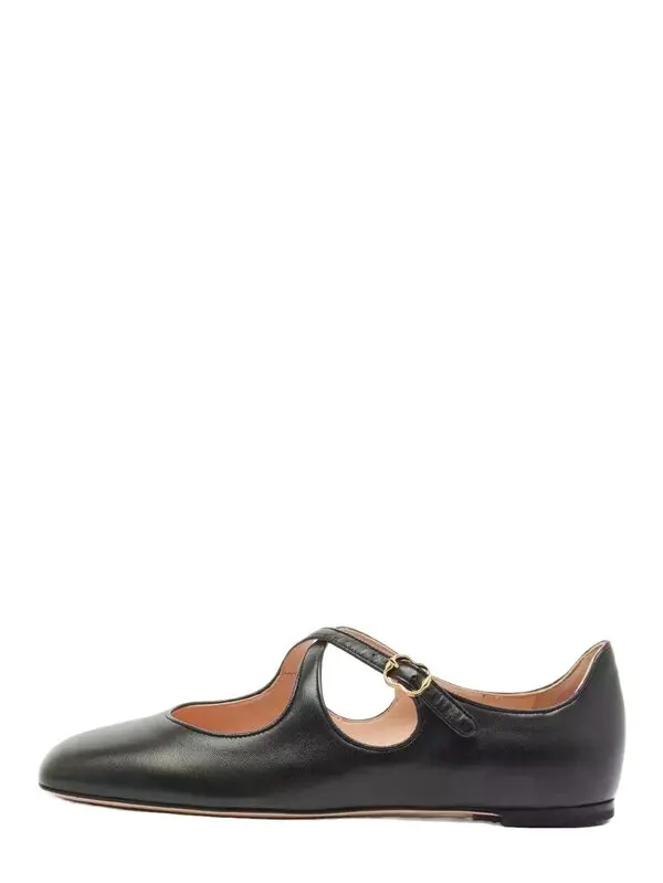 Bally Byntia Leather Ballet Flats - Black