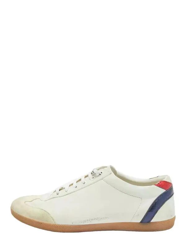 Gucci Leather Gg Sneakers - White