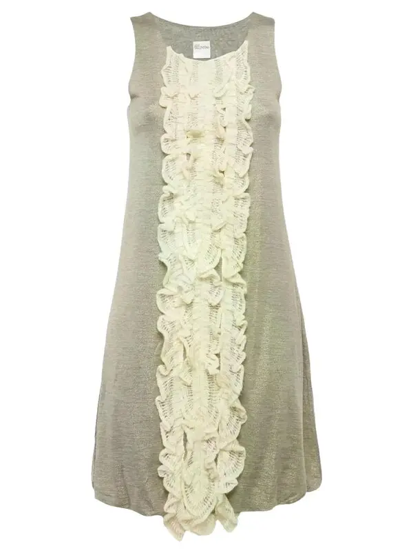 Red Valentino Crochet-frill Dress - Neutrals