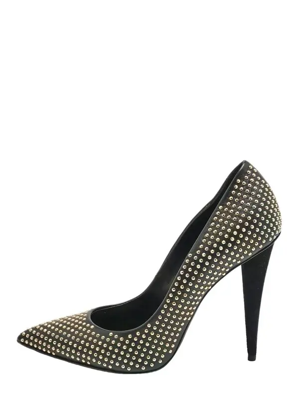 GIUSEPPE ZANOTTI Ester Studded Leather Pumps - Black