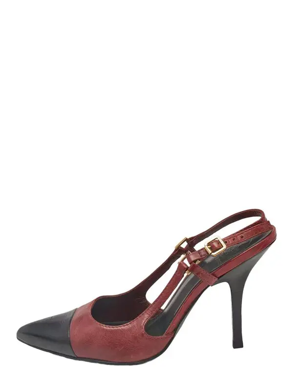 Tory Burch 105mm Leather Slingback Pumps - Black