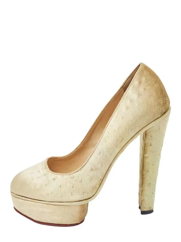 CHARLOTTE OLYMPIA 150mm Dolly Platform Pumps - Gold
