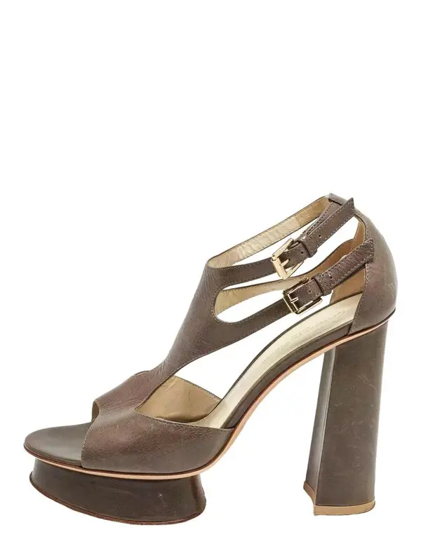 GIANVITO ROSSI Platform Sandals - Grey