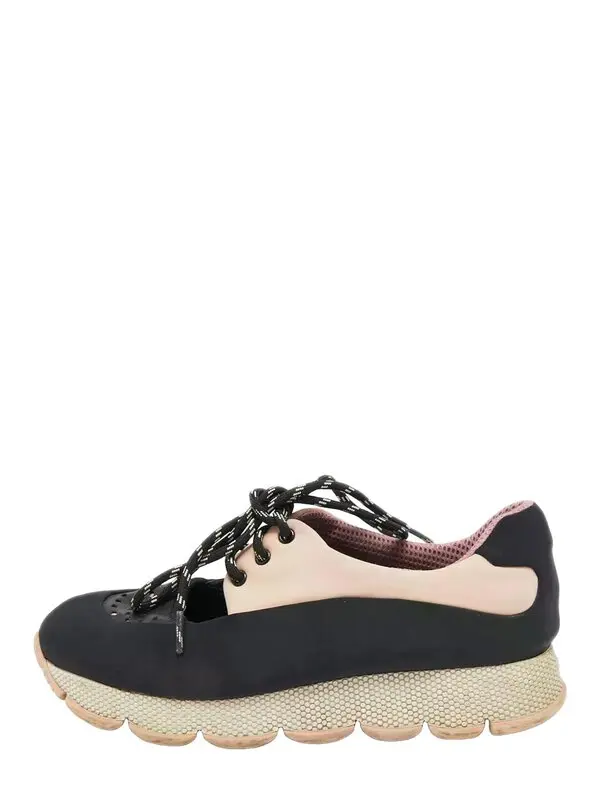 Prada Cut-out Detail Sneakers - Black