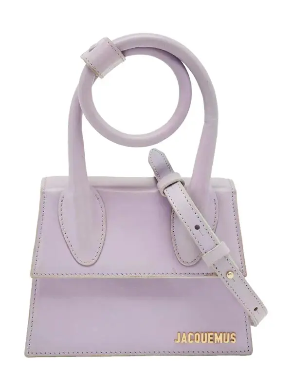 Jacquemus Le Chiquito Leather Rolled-handle Mini Bag - Purple