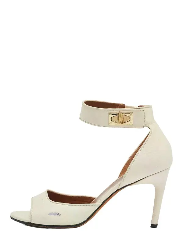 Givenchy 85mm Shark Tooth Sandals - White