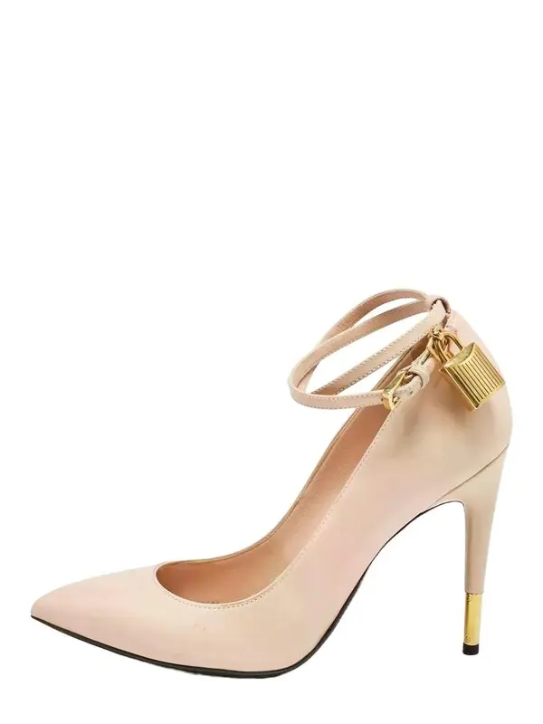 TOM FORD 105mm Padlock-embellished Pumps - Neutrals