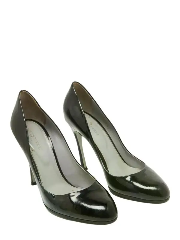 SERGIO ROSSI Almond-toe Pumps - Black