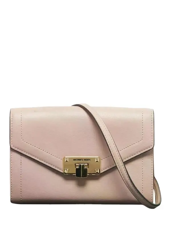 Michael Kors Kinsley Leather Shoulder Bag - Pink