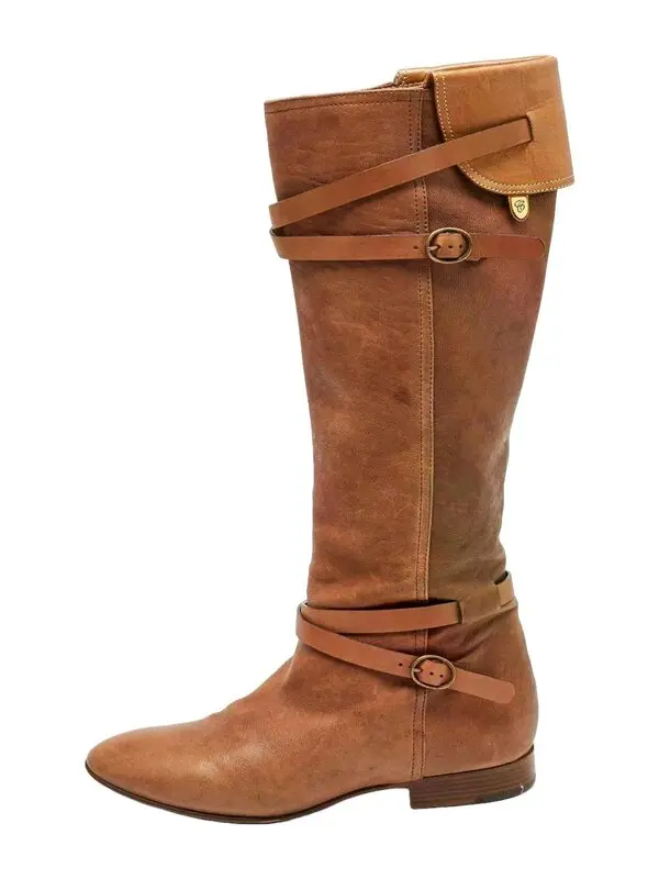 Chloé Knee-length Leather Boots - Brown