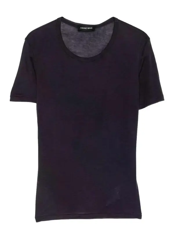 ANINE BING Sylvie Crew-neck T-shirt - Blue