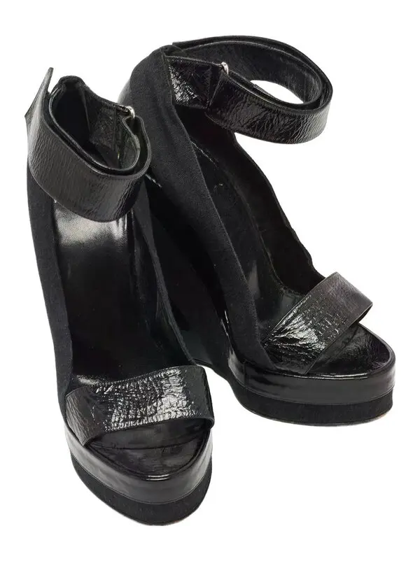 Pierre Hardy 150mm Leather Wedge Pumps - Black