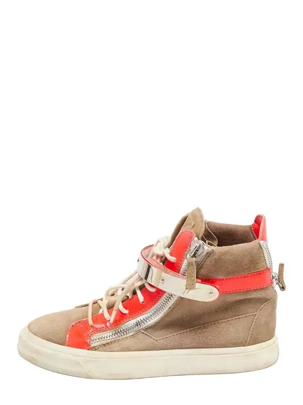 GIUSEPPE ZANOTTI Coby Suede Sneakers - Neutrals